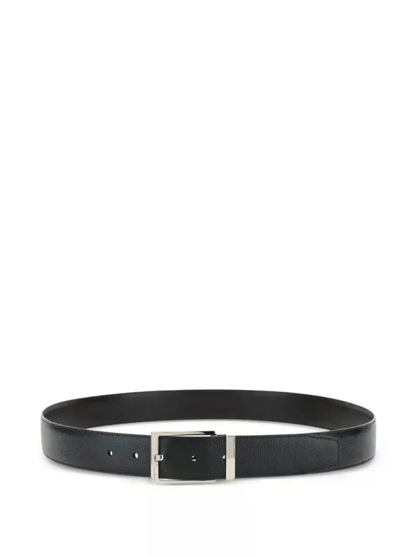 FERRAGAMO Reversible Leather Belt - Black