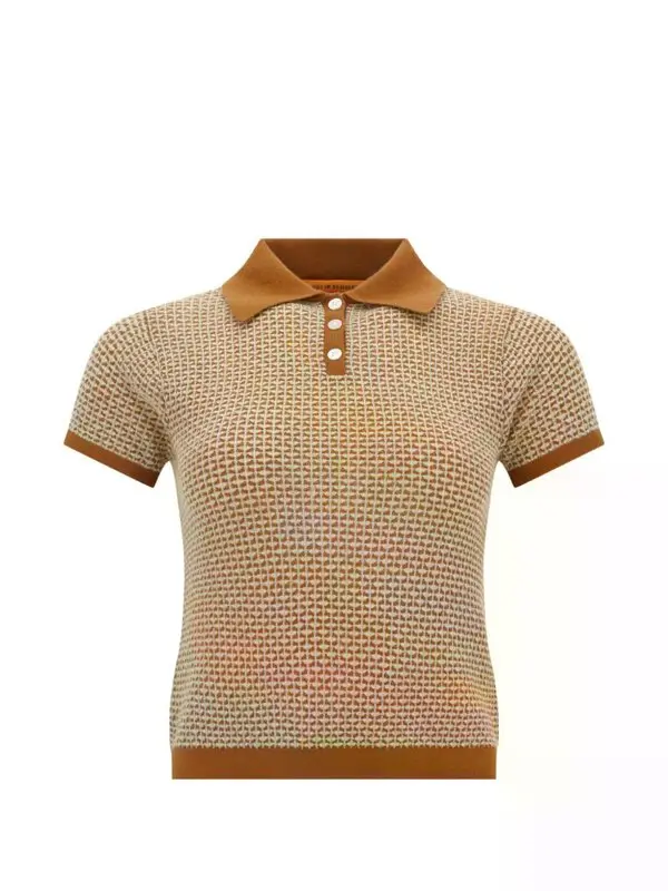 Guest In Residence Cashmere Polo Top - Brown