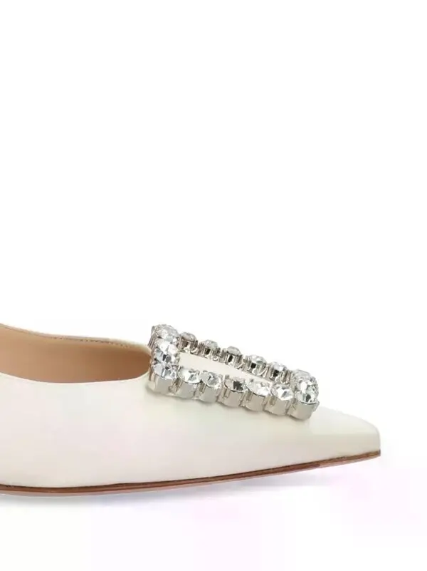 Roberto Festa Crystal-embellished Pumps - Neutrals