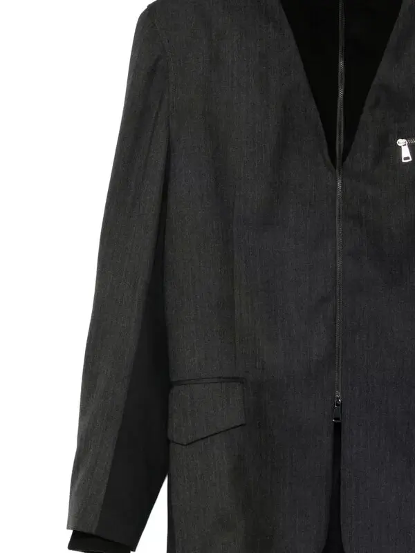 QASIMI Zip Pocket Wool Jacket