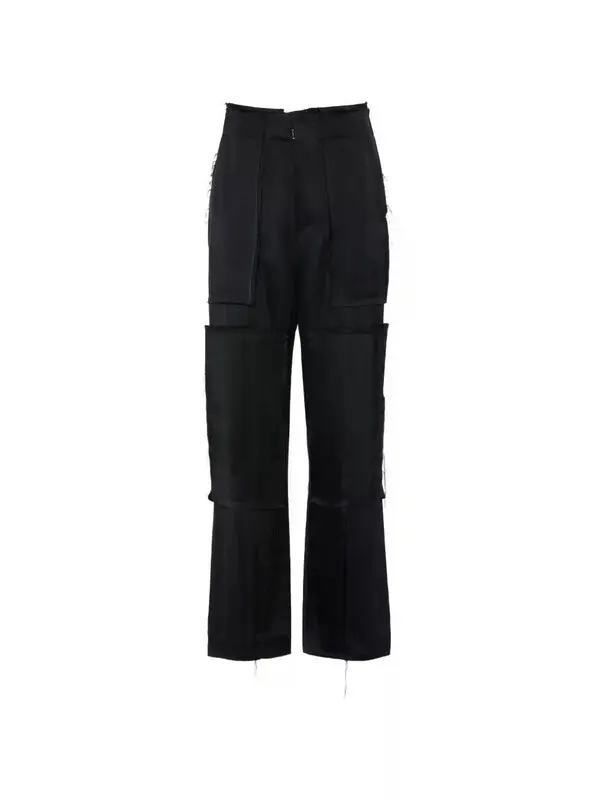 MAISON MARGIELA Raw-seams Trousers - Black