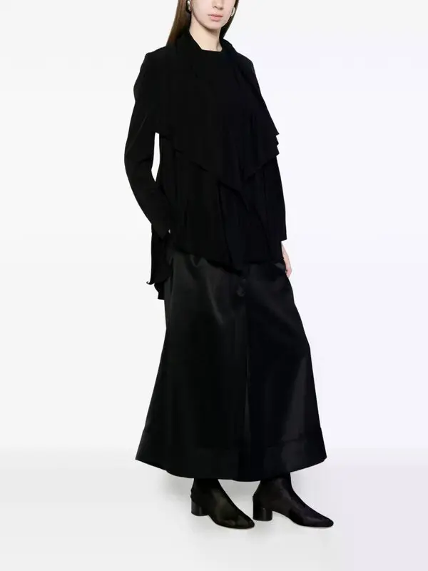 Yohji Yamamoto Draped Open-front Jacket