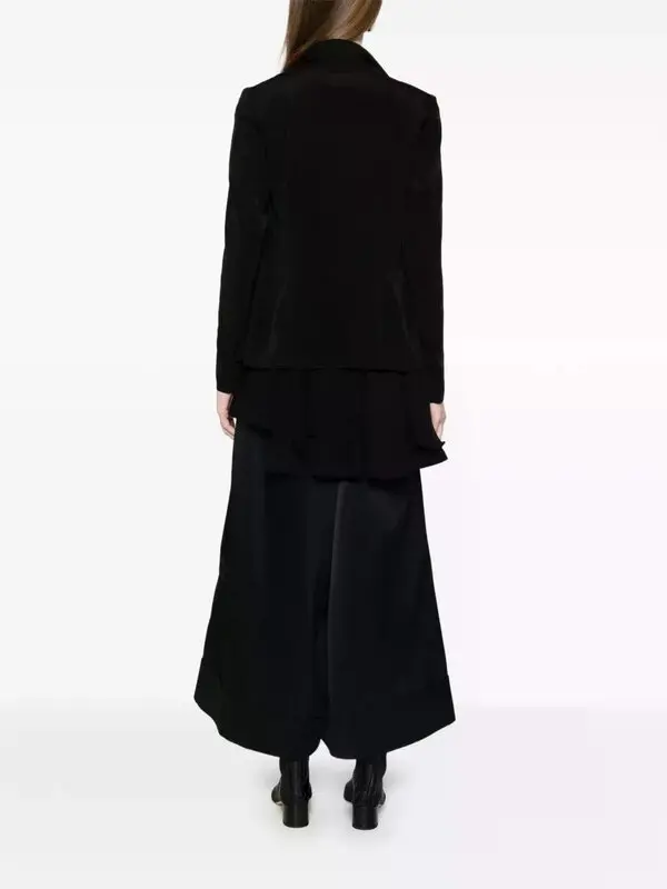 Yohji Yamamoto Draped Open-front Jacket