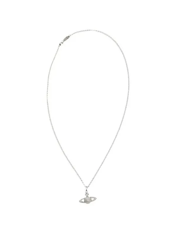 VIVIENNE WESTWOOD Mini Bas Relief Orb Pendant Necklace - Silver