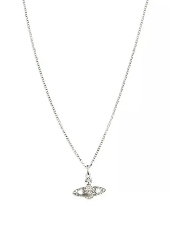 VIVIENNE WESTWOOD Mini Bas Relief Orb Pendant Necklace - Silver