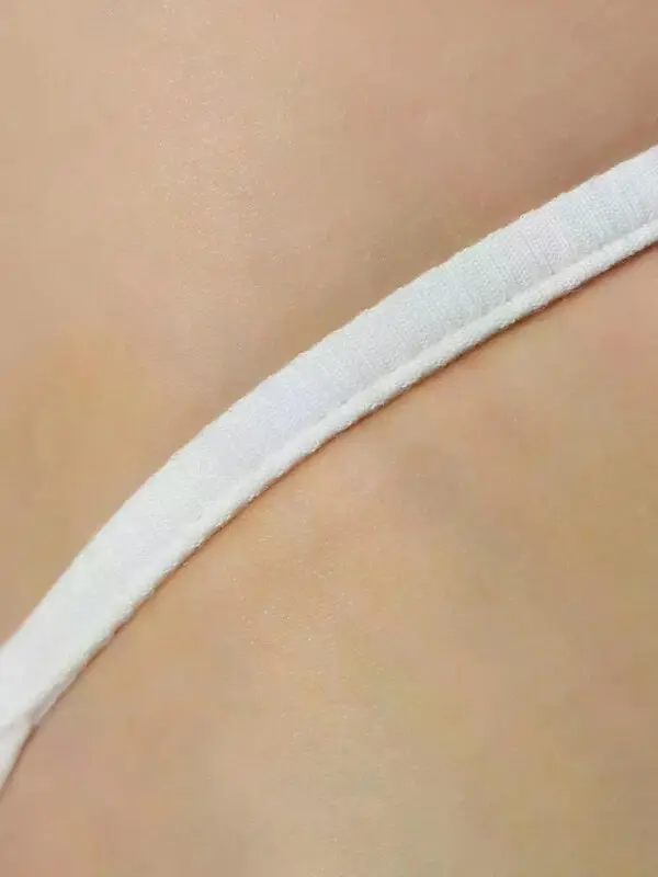 Dsquared2 Ribbed Thong - White