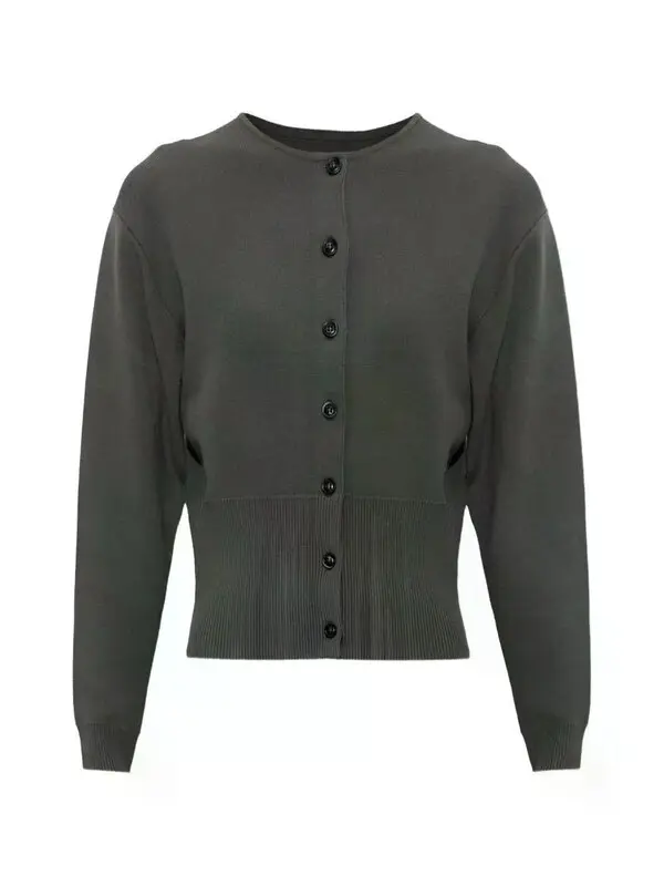 SAMSOE SAMSOE Ribbed Knit Cardigan With Button Fastening