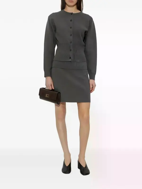SAMSOE SAMSOE Ribbed Knit Cardigan With Button Fastening