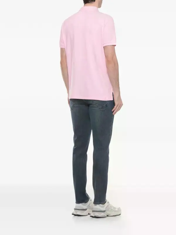 Polo Ralph Lauren Embroidered-logo Cotton Polo Shirt - Pink