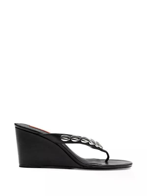 SIMONMILLER Soleil Round-toe Sandals - Black
