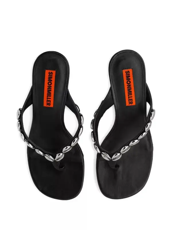 SIMONMILLER Soleil Round-toe Sandals - Black