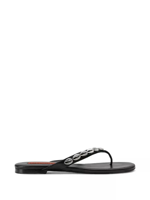 SIMONMILLER Riviera Shell Flip-flops - Black