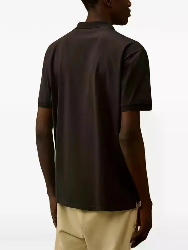 C.P. COMPANY Logo-patch Polo Shirt - Brown