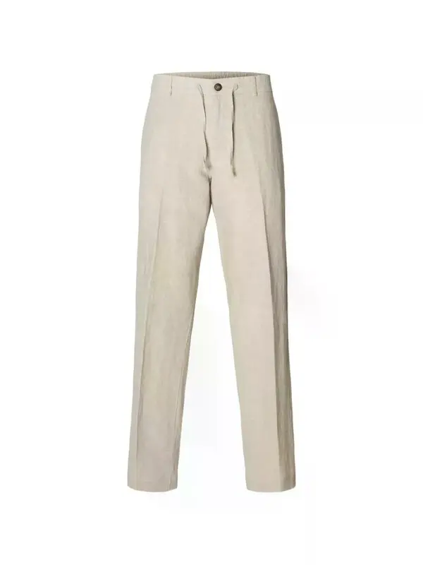 SELECTED Straight Trousers - White