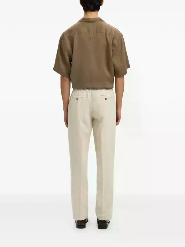 SELECTED Straight Trousers - White