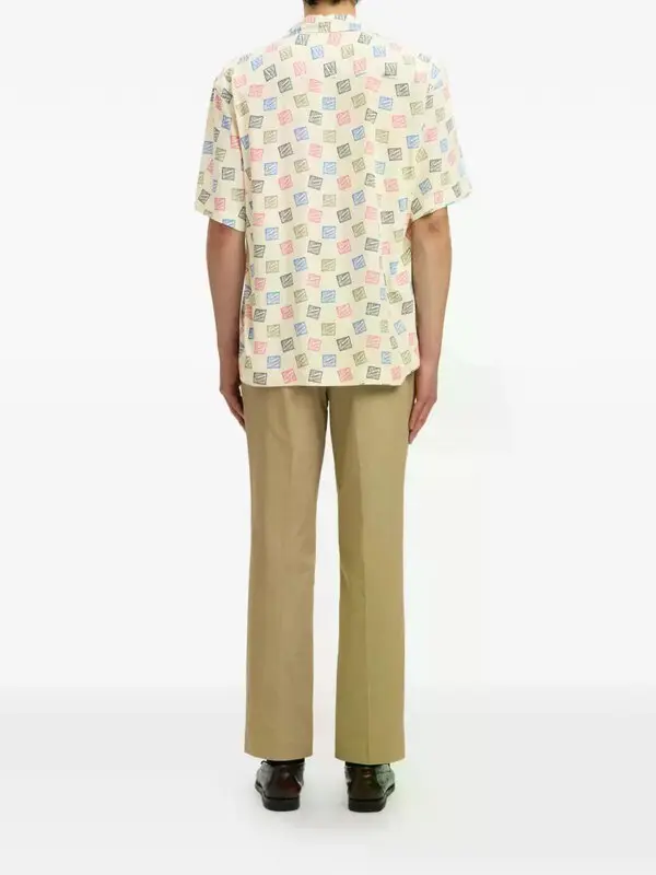 SELECTED Stamps Print Shirt