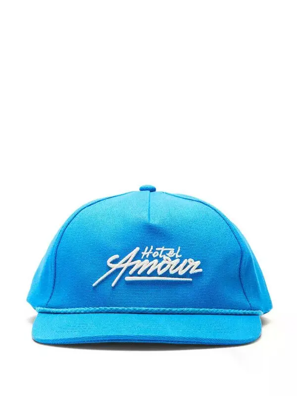 SELECTED Embroidery-detail Baseball Cap - Blue
