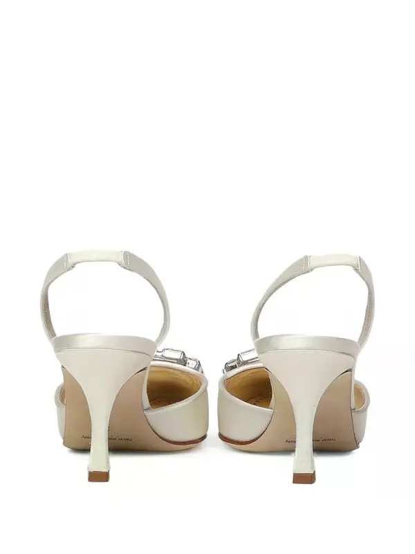 Manolo Blahnik Mayjousli Slingback Pumps - Neutrals