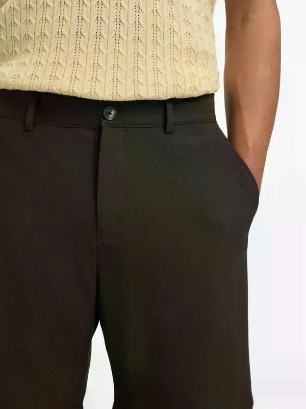 SELECTED Buttoned Shorts - Brown