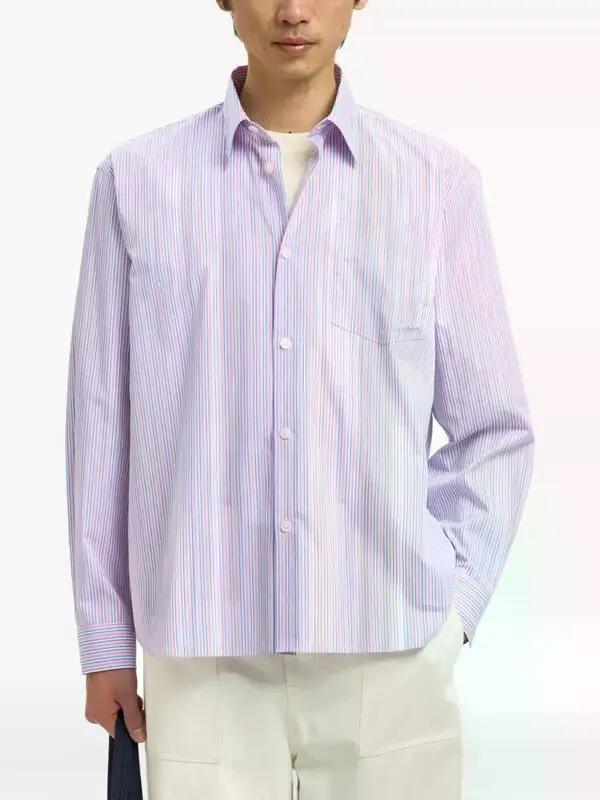 SELECTED Striped Chest-pocket Shirt