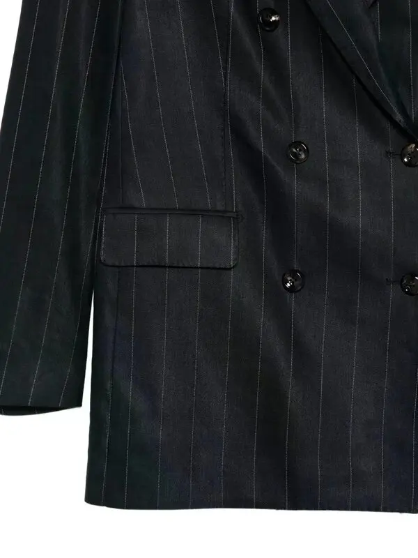 Tagliatore Pinstripe Double-breasted Suit - Blue