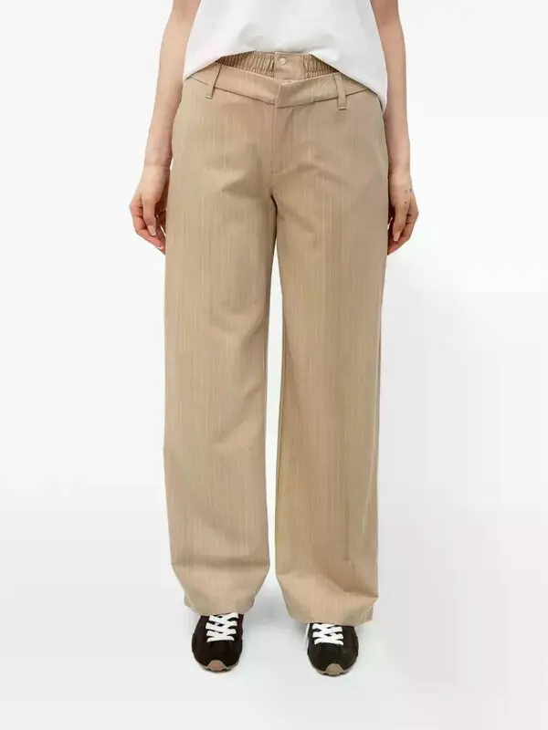 Hugo Pinstripe Trousers With Back Pockets