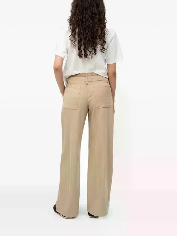 Hugo Pinstripe Trousers With Back Pockets