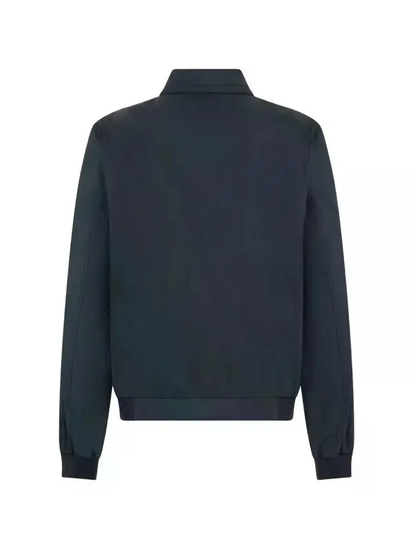 MOORER Zipped High-neck Jacket - Blue