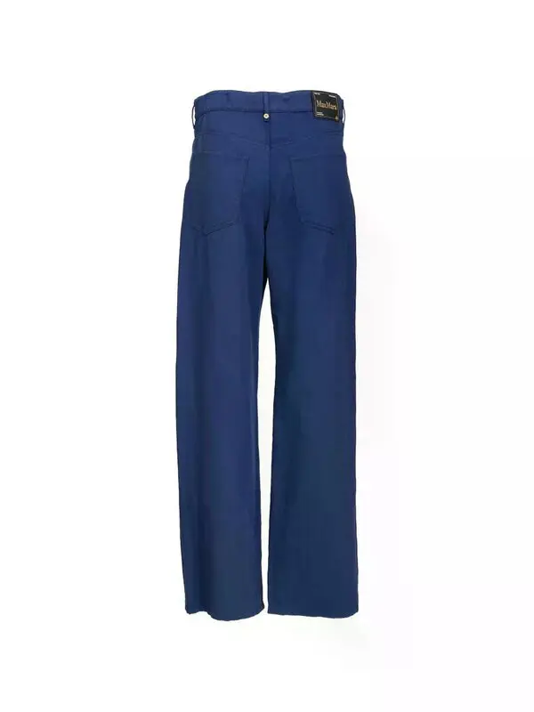 Max Mara Buttoned Drill Trousers