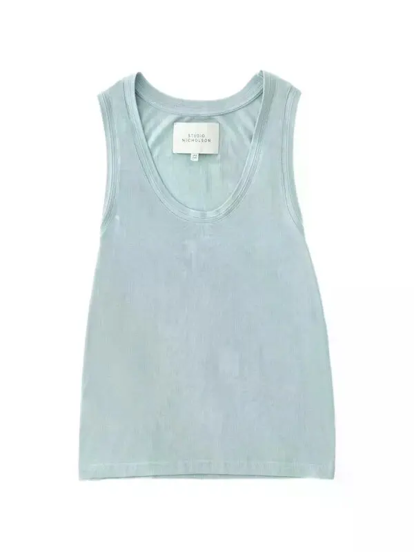 Studio Nicholson Votan Scoop-neck Top - Blue