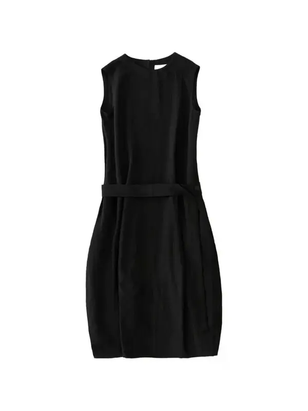 Studio Nicholson Wold Belted A-line Mini Dress - Black