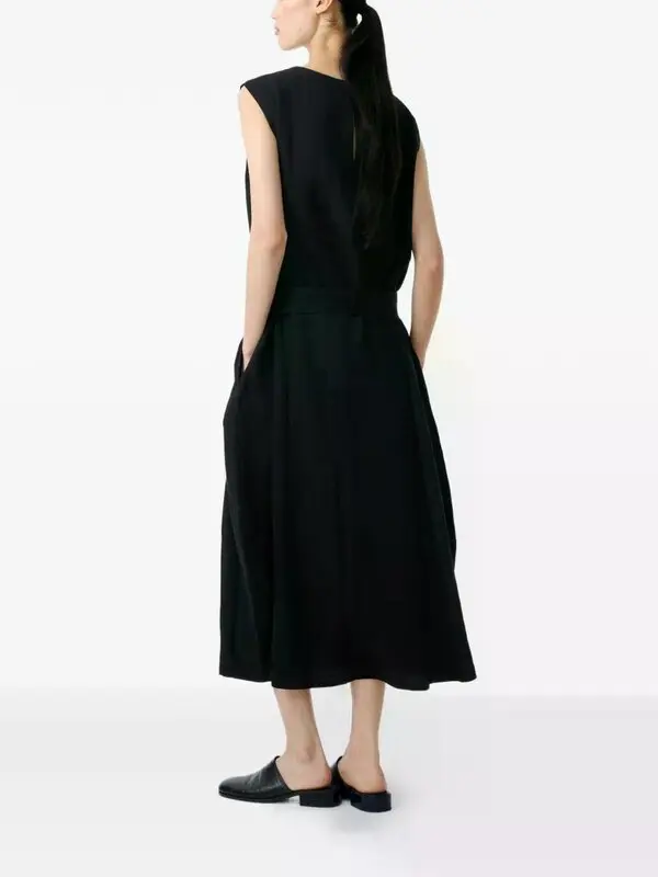 Studio Nicholson Wold Belted A-line Mini Dress - Black