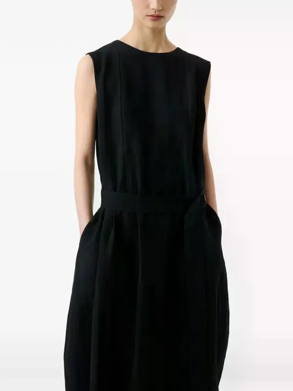 Studio Nicholson Wold Belted A-line Mini Dress - Black