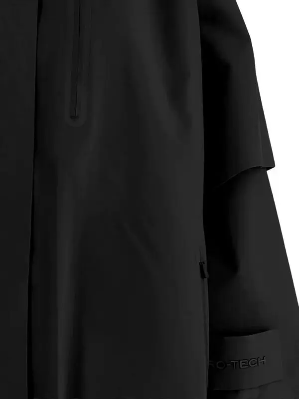 SAVE THE DUCK Hooded Zip Coat - Black