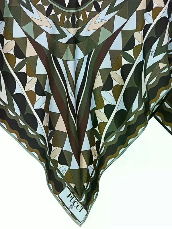 Emilio Pucci Geometric-print Blouse - Green
