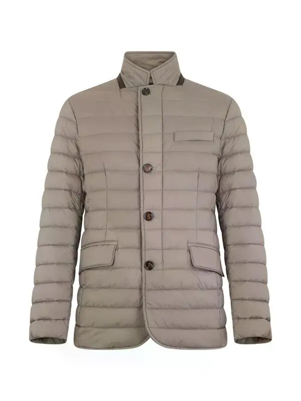 MOORER Quilted Padded Jacket - Neutrals