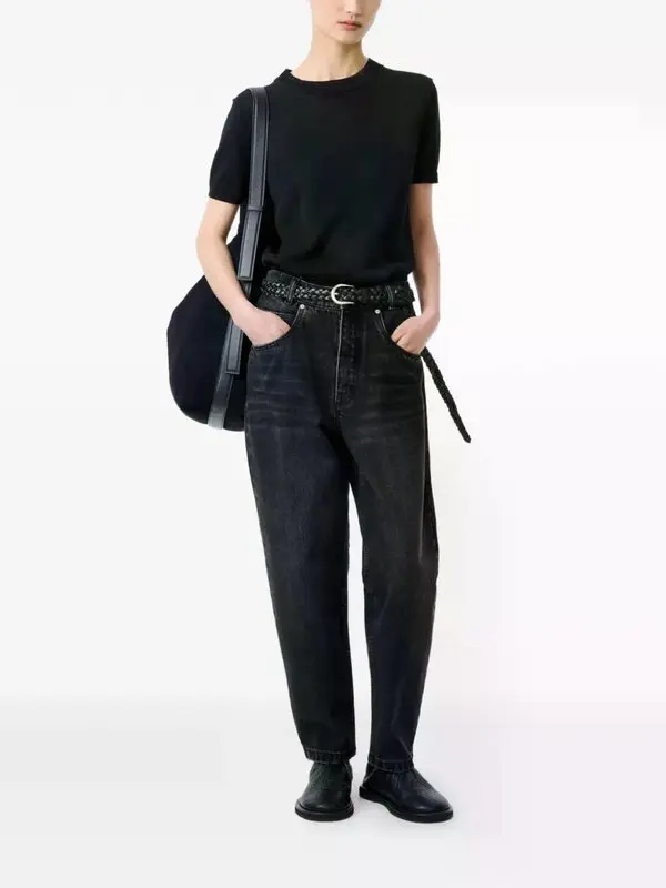 Studio Nicholson Five-pocket Tapered Jeans - Black