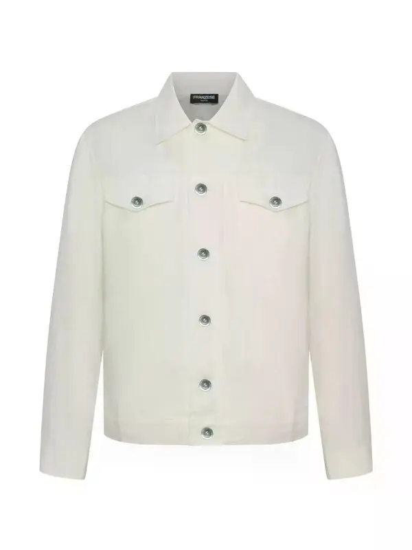 FRANZESE COLLECTION Flap-pocket Linen Shirt Jacket - Neutrals