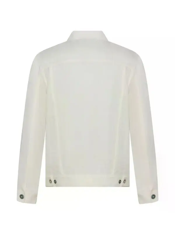 FRANZESE COLLECTION Flap-pocket Linen Shirt Jacket - Neutrals