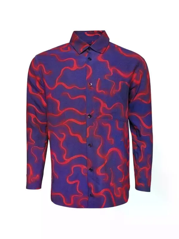 CASELLA MEYER Printed Shirt - Purple