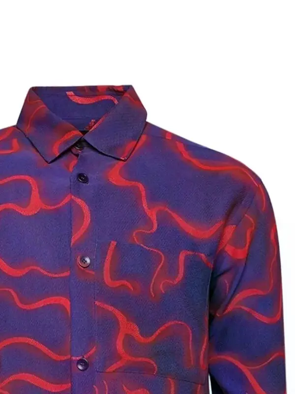 CASELLA MEYER Printed Shirt - Purple