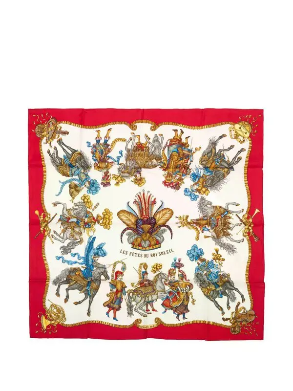 Hermès Silk Scarf - Red