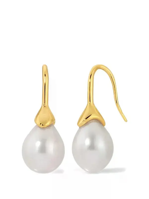 HEAVEN MAYHEM Odette Pearl Drop Earrings - Gold