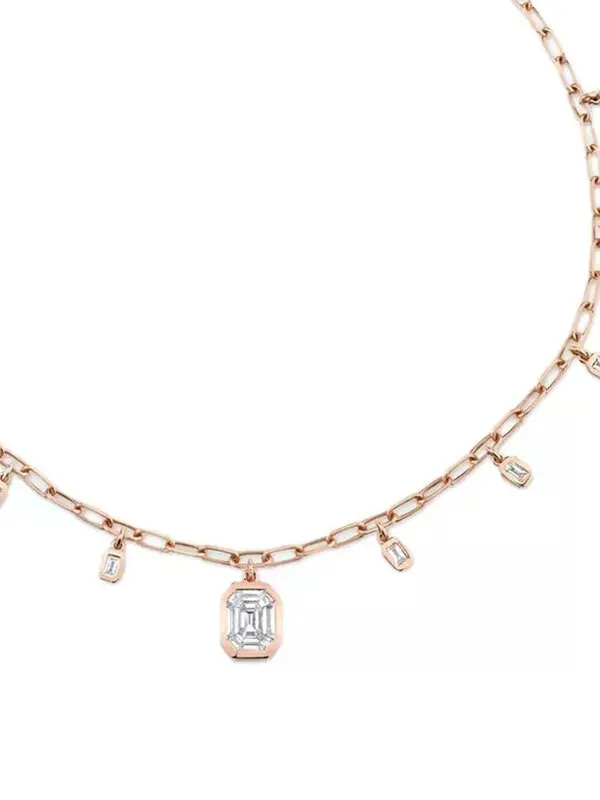 Shay Diamond Choker Necklace - Pink