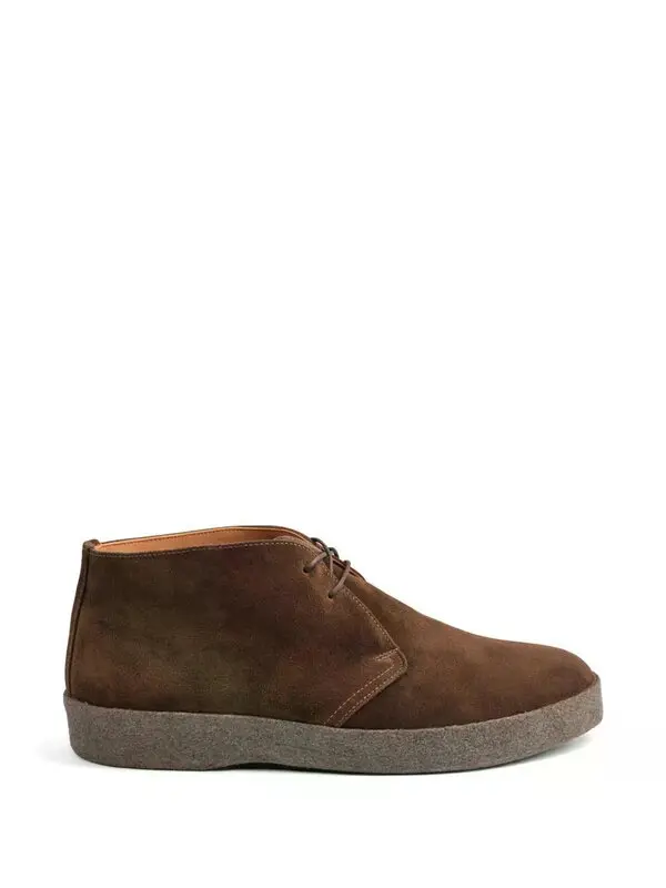 SANDERS Lace-up Suede Boots - Brown