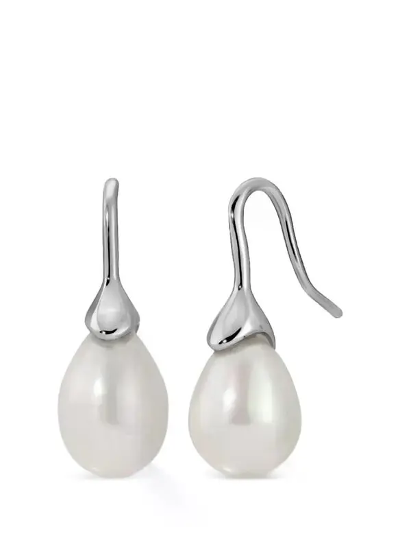 HEAVEN MAYHEM Odette Pearl Drop Earrings - Silver