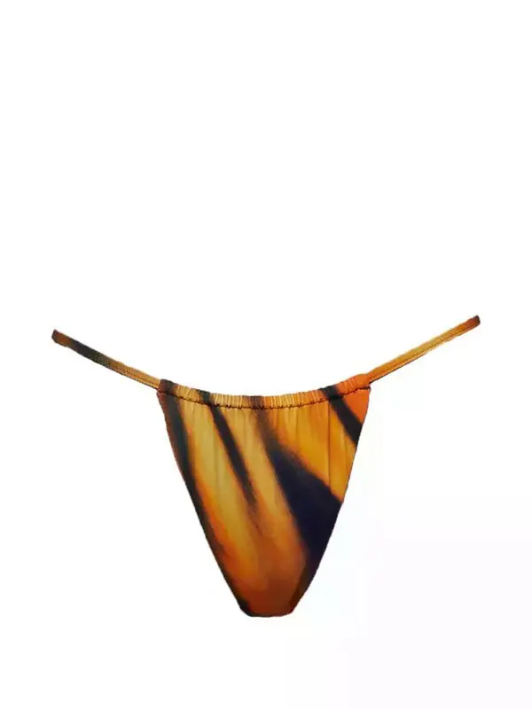 SKIMS X Roberto Cavalli Printed Bikini Bottom - Orange