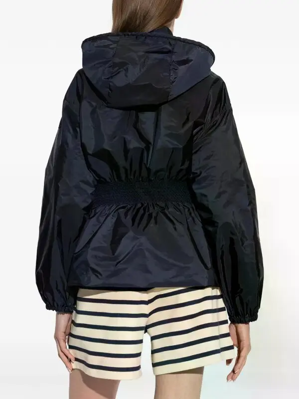 Moncler Hooded Zip-up Jacket With Elasticated Waist