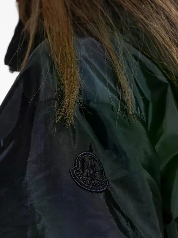 Moncler Hooded Zip-up Jacket With Elasticated Waist