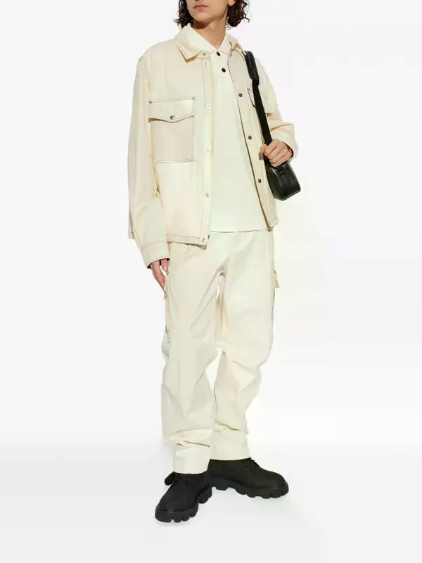 Moncler Patch-pocket Buttoned Jacket - Neutrals